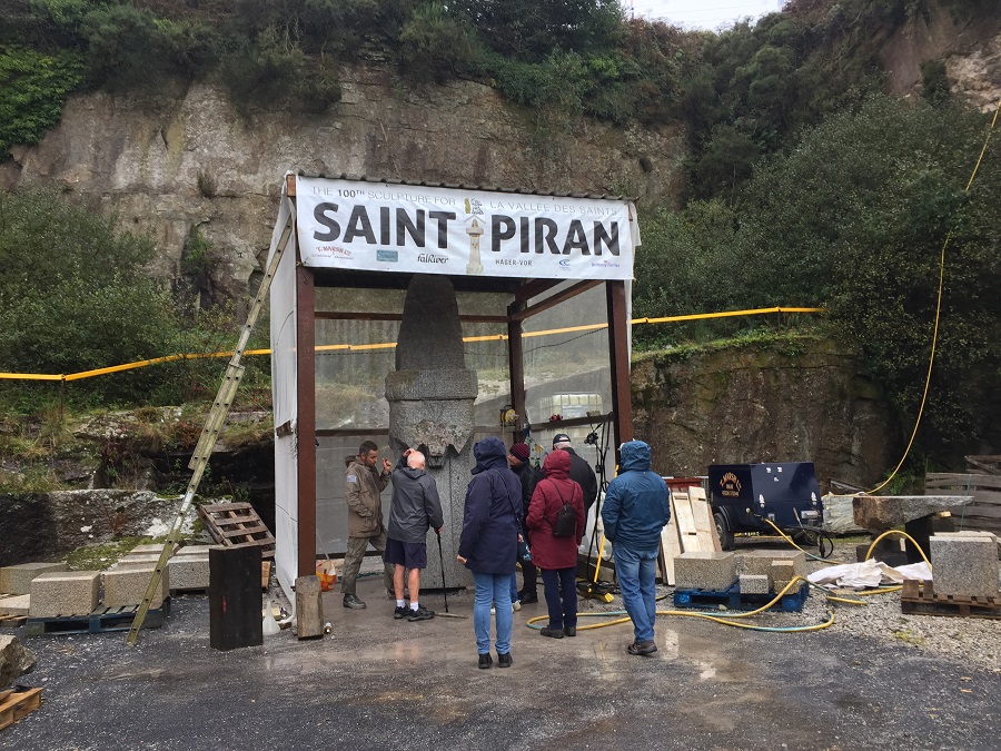 Giant sculpture of St Piran - Luxury Self Catering Cottages Cornwall